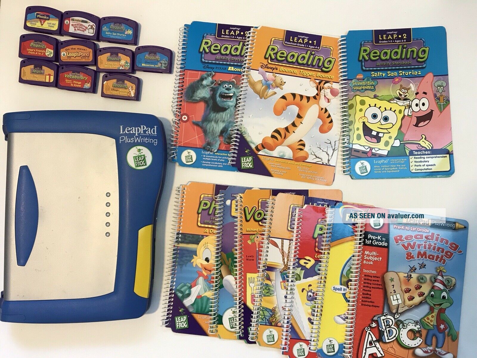 Leap Frog Leap Pad Plus Writing Pad — 10 Cartridges & Books | #8683946
