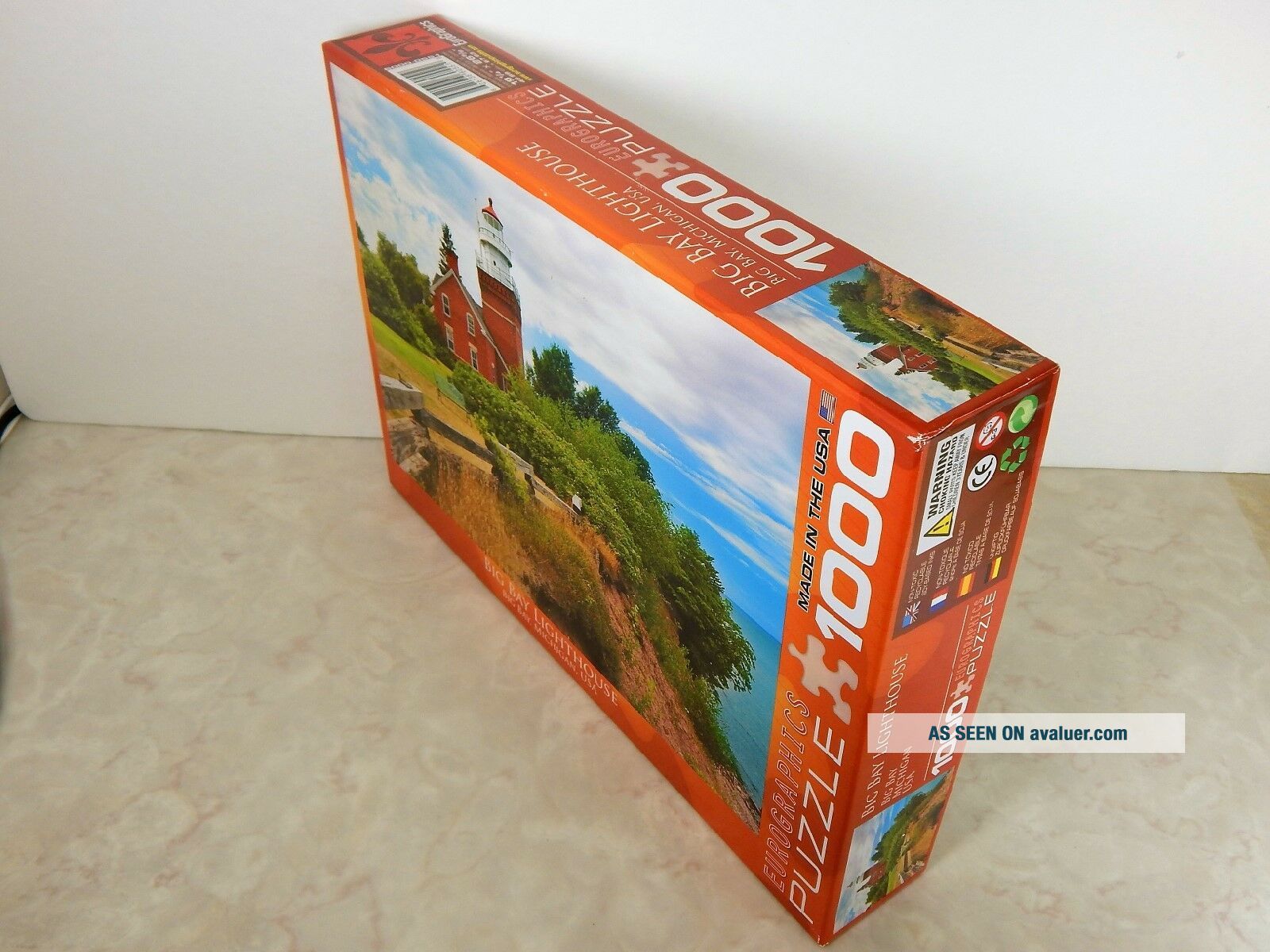 A PREMIUM QUALITY EUROGRAPHICS 1000pc PUZZLE " BIG BAY LIGHTHOUSE ...