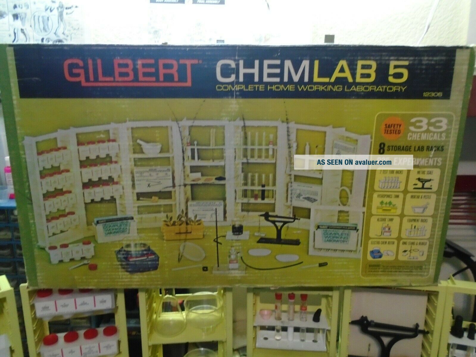 GILBERT CHEMLAB 5 12306 Chemistry Set 1970. | #8692625