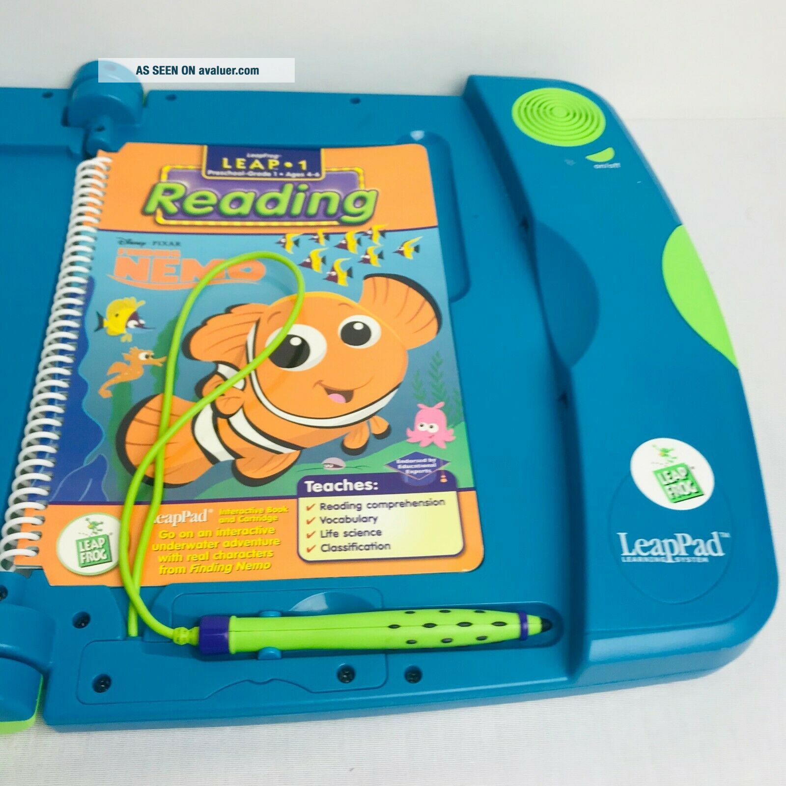 LeapFrog LeapPad Learning System Unit Green Blue 30004, Nemo Book ...