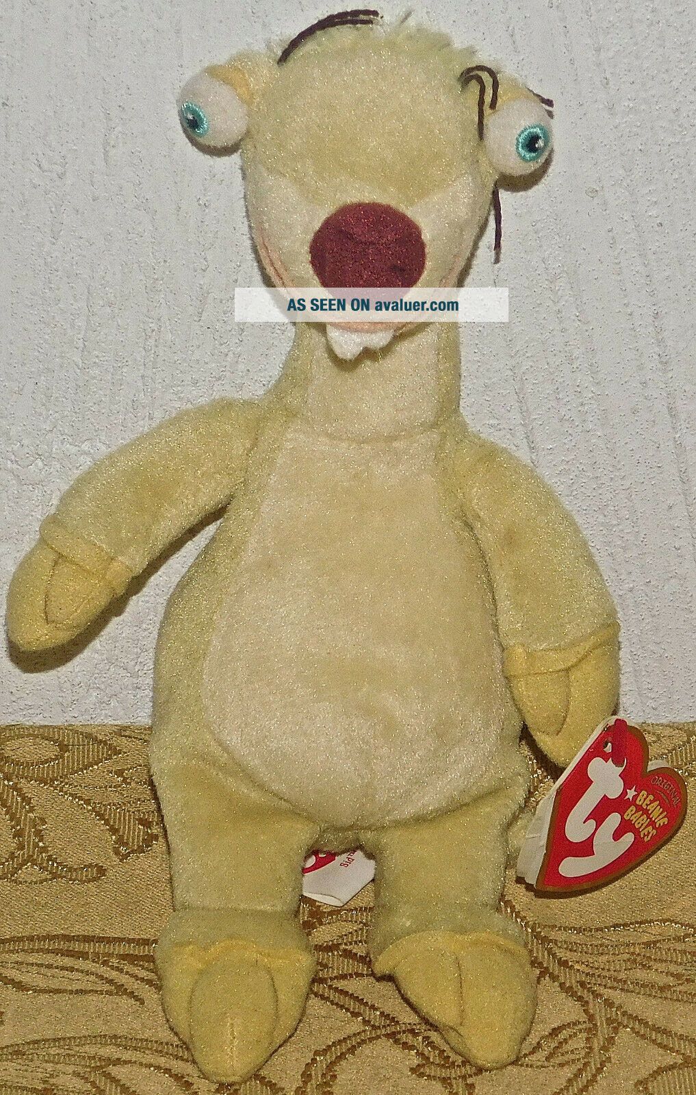 TY Beanie Baby Ice Age SID The Sloth 2009 Beanie Babies Plush Stuffed ...