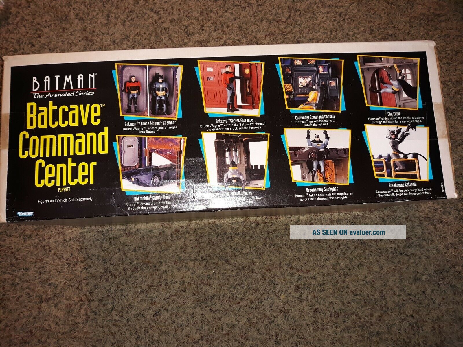 BATMAN THE ANIMATED SERIES BATCAVE COMMAND CENTER MIB KENNER PLAYSET ...