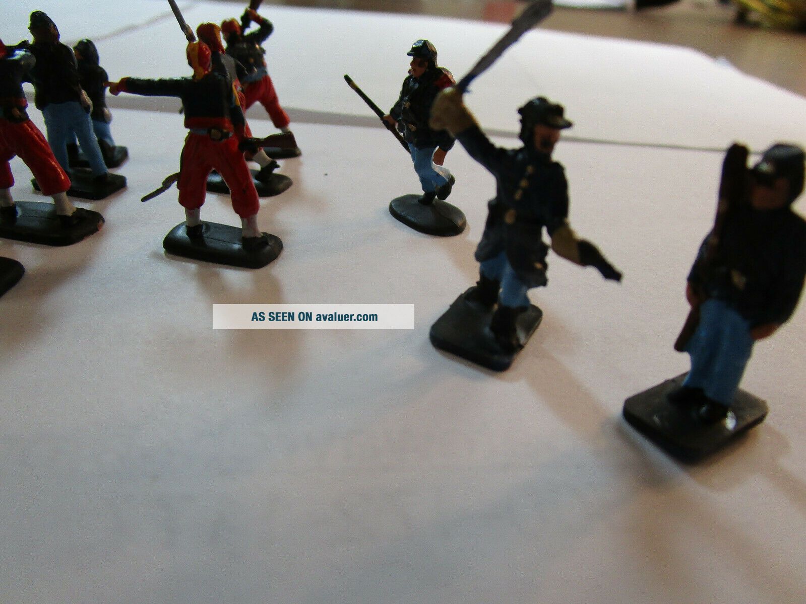 Hand Painted Union And Confederate Civil War Toy Soldiers | #8741645