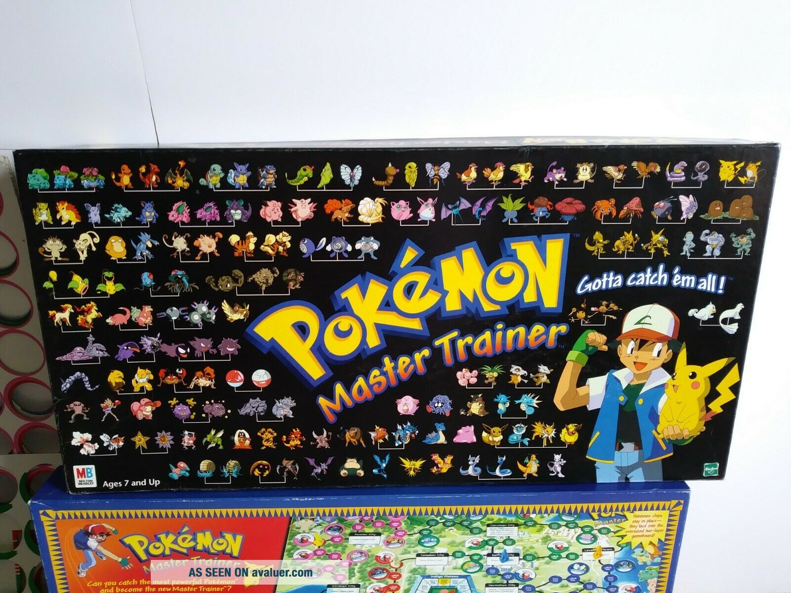 1999 Milton Bradley/Nintendo POKEMON: MASTER TRAINER Board Game 100 ...