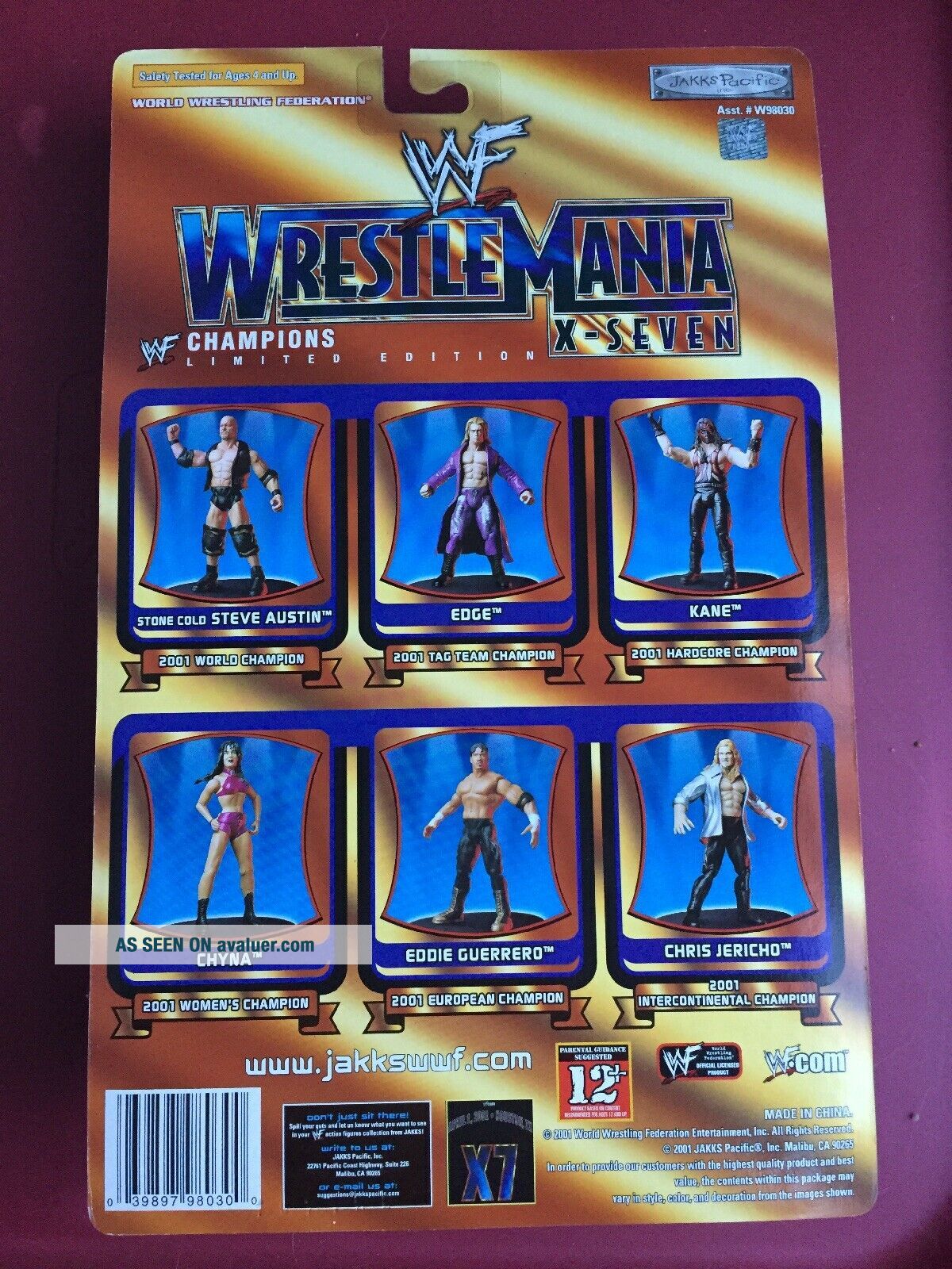 WWF Wrestlemania X - Seven Tag Team Champion 2001 EDGE LE ACTION FIGURE ...