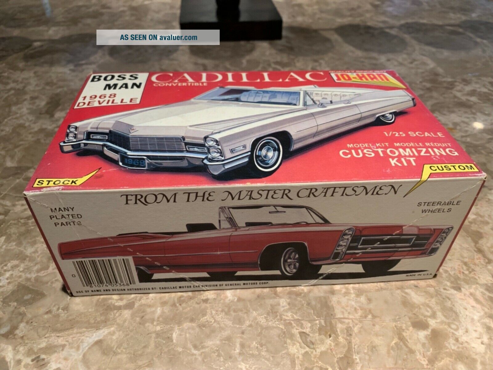 JOHAN Boss Man 1968 CADILLAC Deville Convertible Model Kit | #8760251