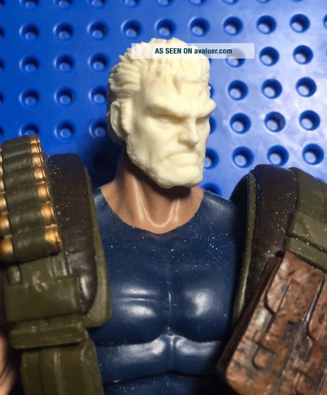 Marvel Legends Custom 98 CABLE Head & GUN VER. 2 ONLY Close Mouth Cast ...