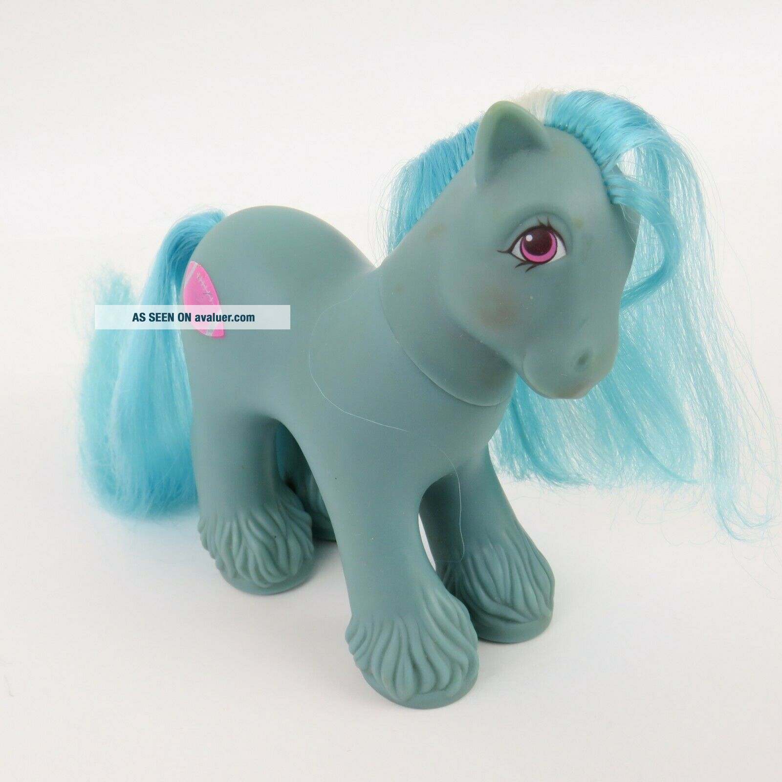 Vintage ' 87 G1 MY LITTLE PONY Blue Clydesdale Big Brother Quarterback ...