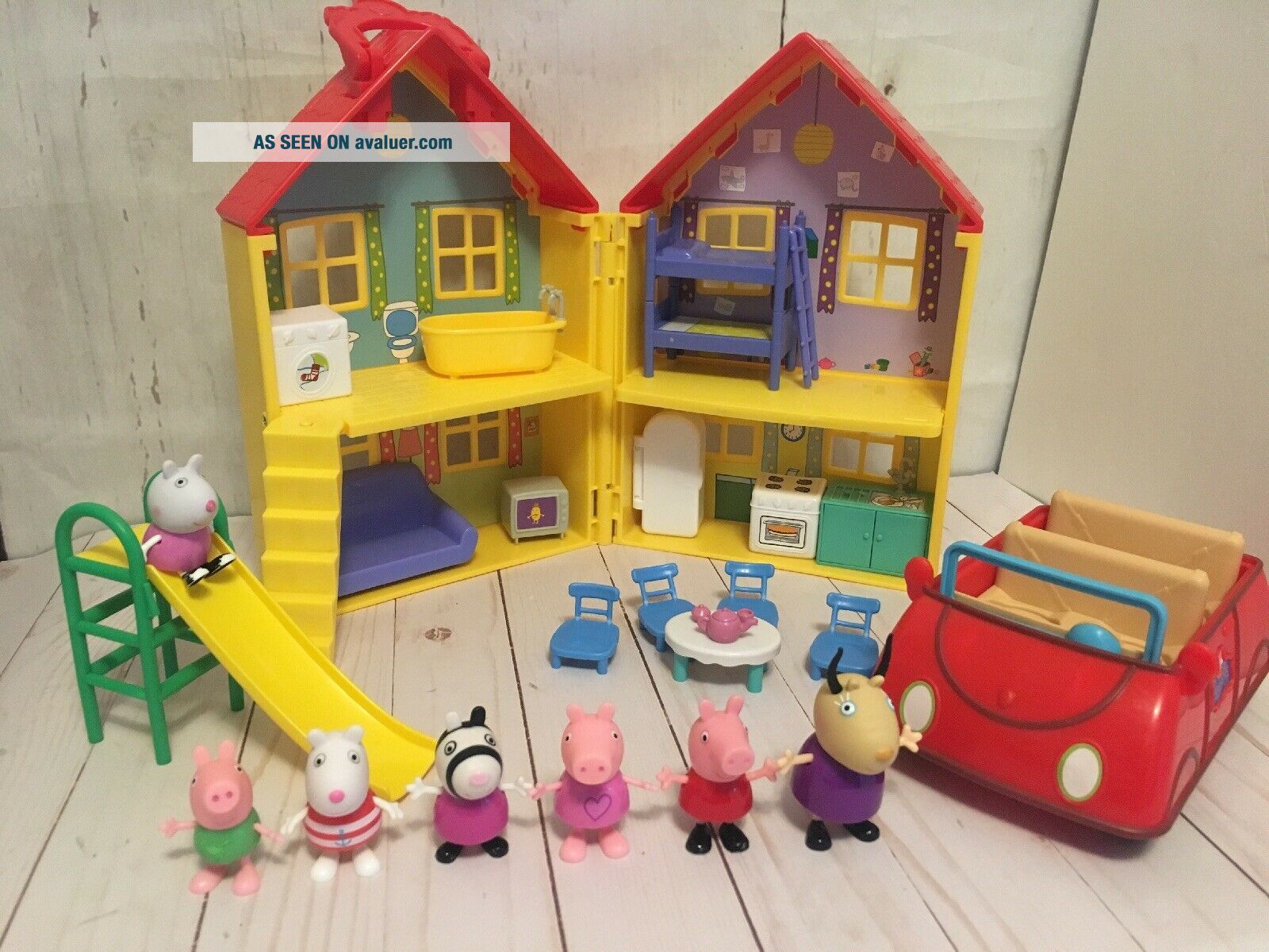 Jazwares Peppa Pig Deluxe House And Car Figures Accessories | #8793056