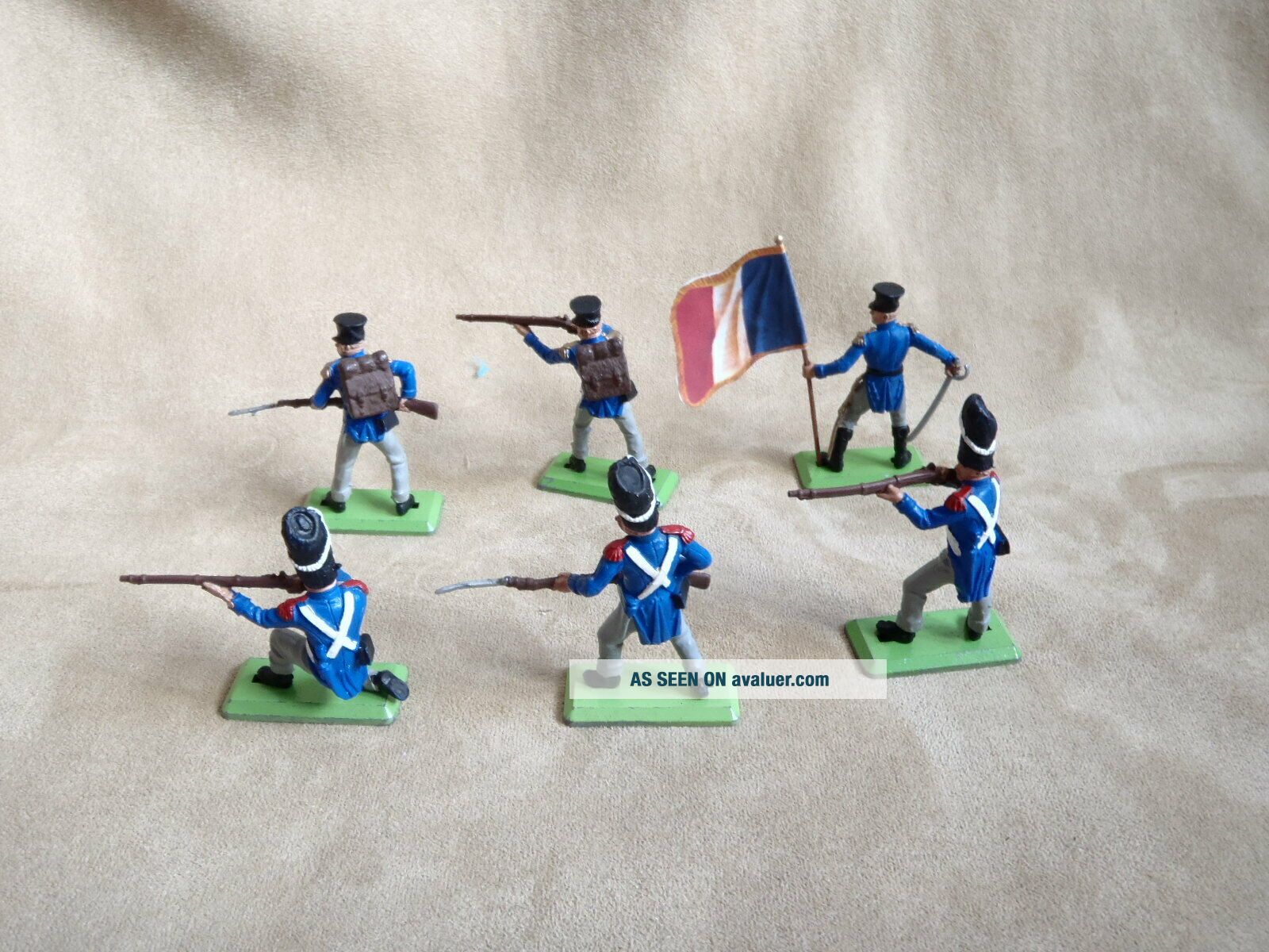 Britains 1/32 Deetail 1971 Waterloo Napoleonic French Infantry X 6 ...