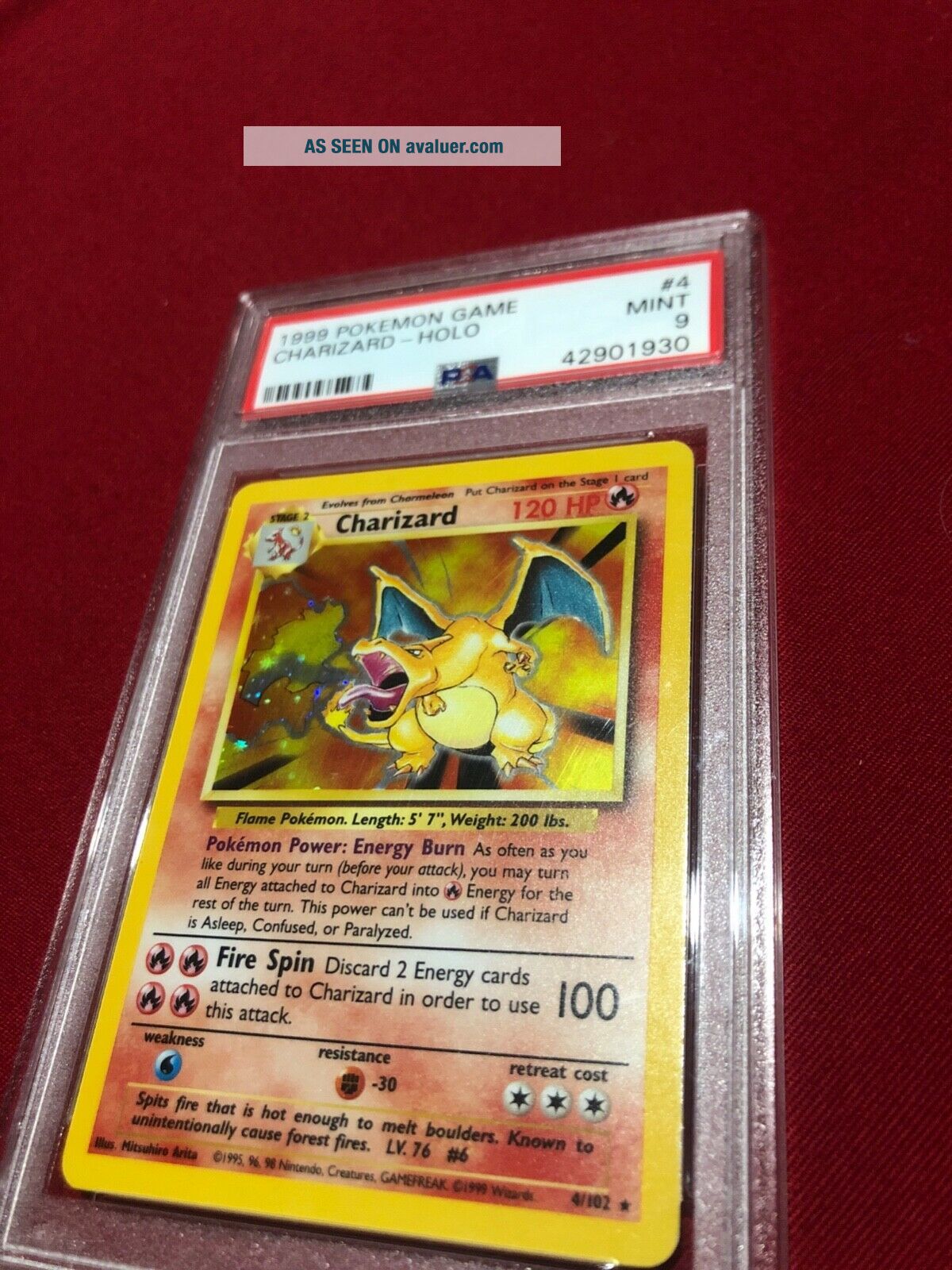 Charizard PSA 9 1999 Base Set Holo Pokemon Card 4/102 | #8784741