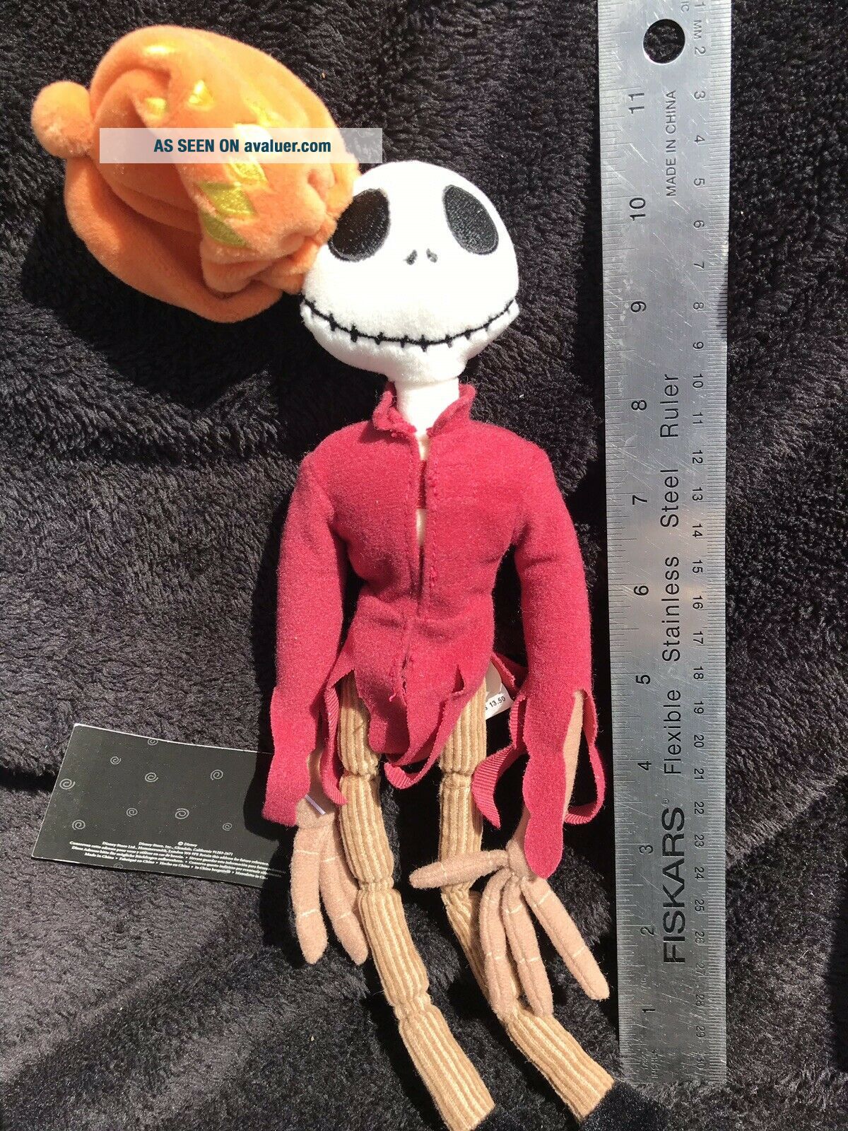 Nightmare Before Christmas Pumpkin King JACK SKELLINGTON Plush Doll ...