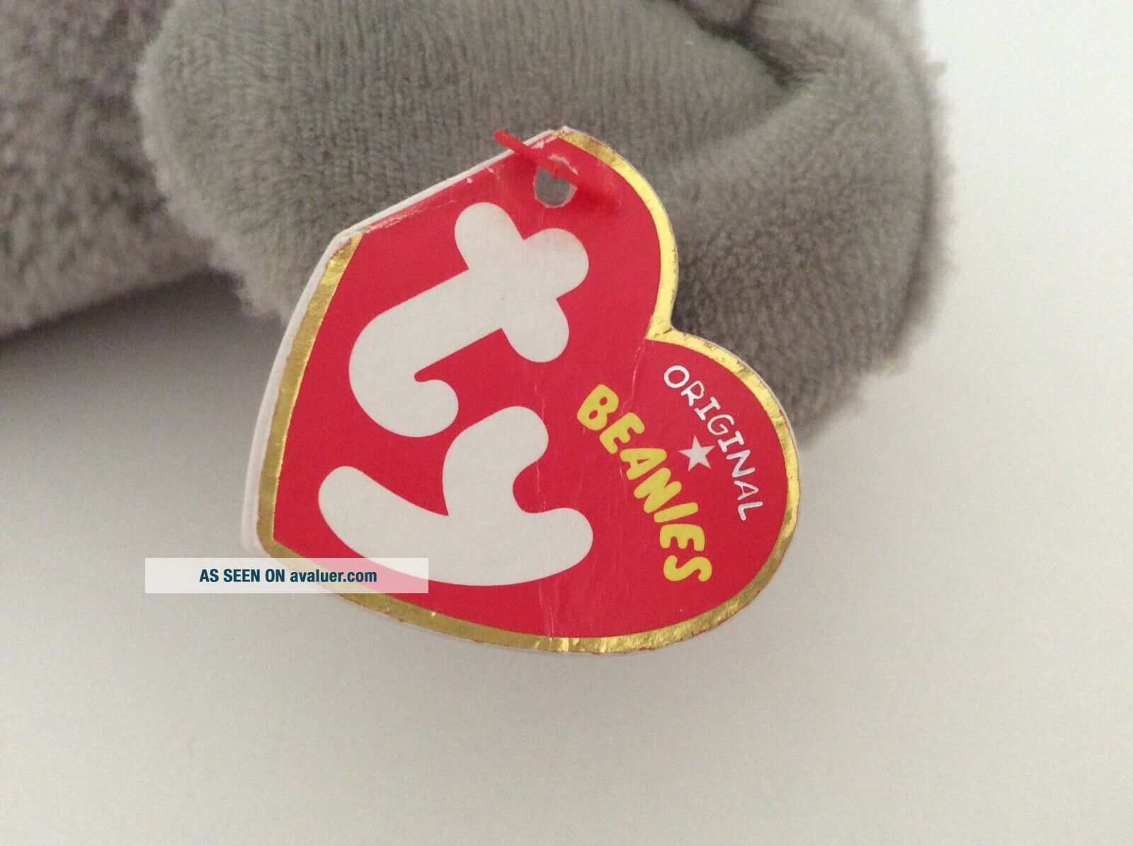 TY BEANIE BABY Gray WHOPPER THE ELEPHANT 6 " Small Plush | #8791424
