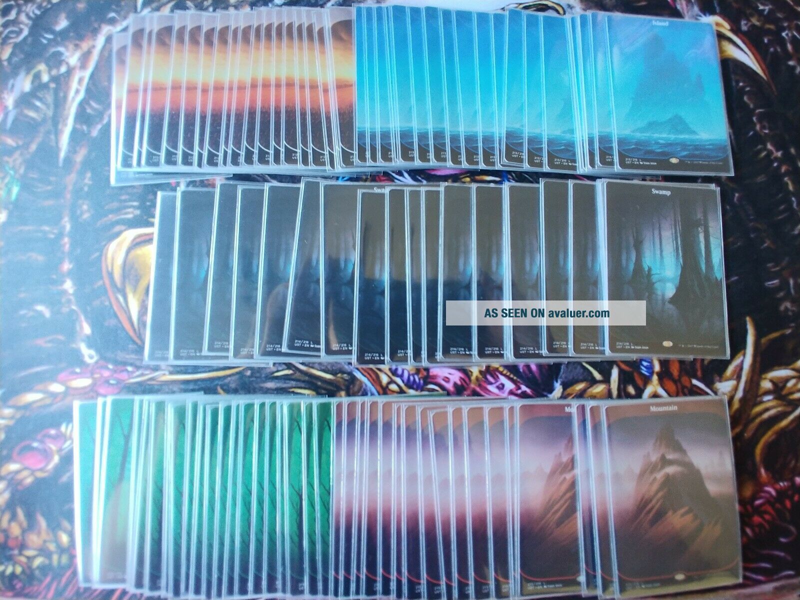 100x Unstable Lands 20x Each - Island, Swamp, Mountain, Plains, Forest ...