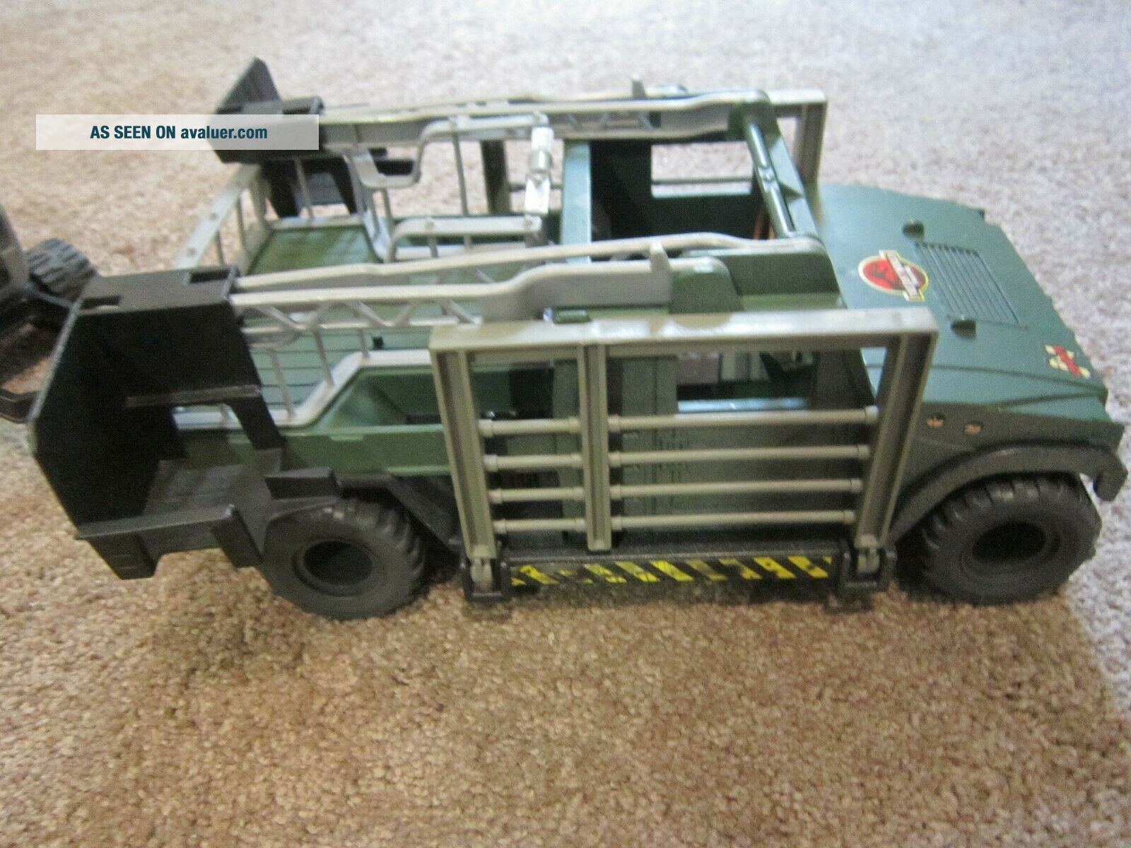 JURASSIC PARK LOST WORLD HUMVEE CAPTURE VEHICLE W/ CAPTURE CLAW NEAR ...