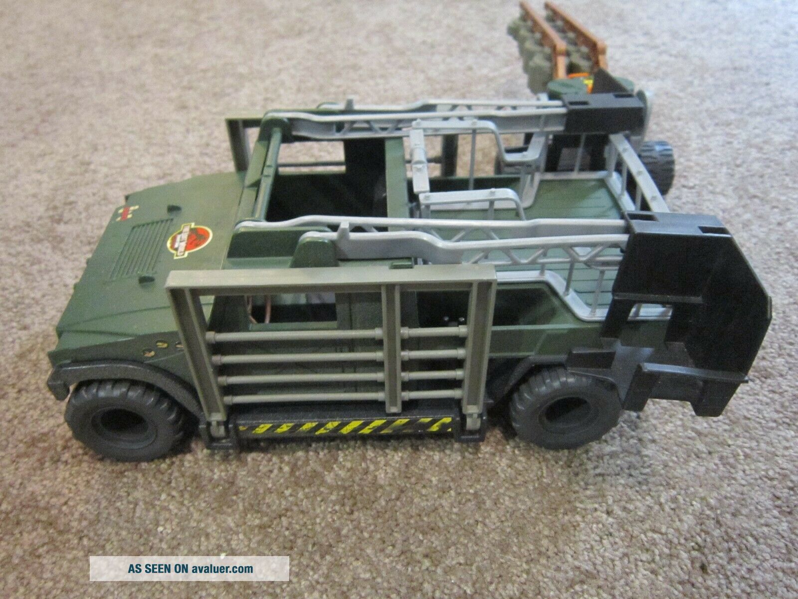 JURASSIC PARK LOST WORLD HUMVEE CAPTURE VEHICLE W/ CAPTURE CLAW NEAR ...