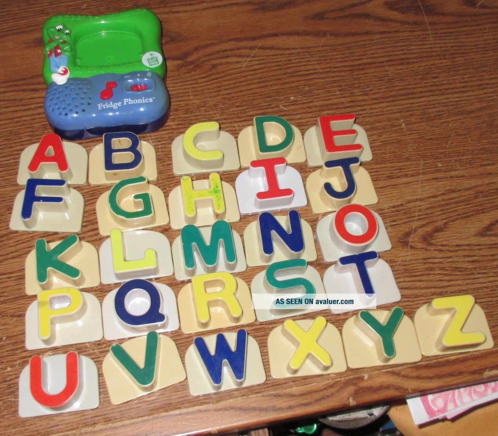Fridge Phonics Leap Frog Magnetic Letter Set Retired Capital Alphabet ...