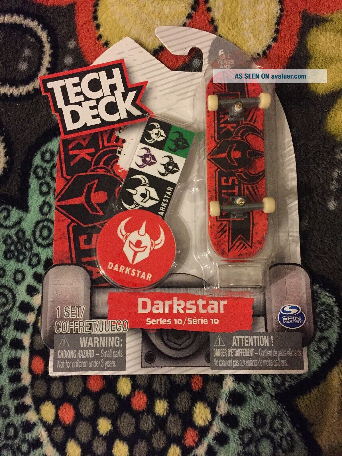 Tech Deck Series 10 2019 Skate Fingerboard Darkstar Red. Stickers (N ...