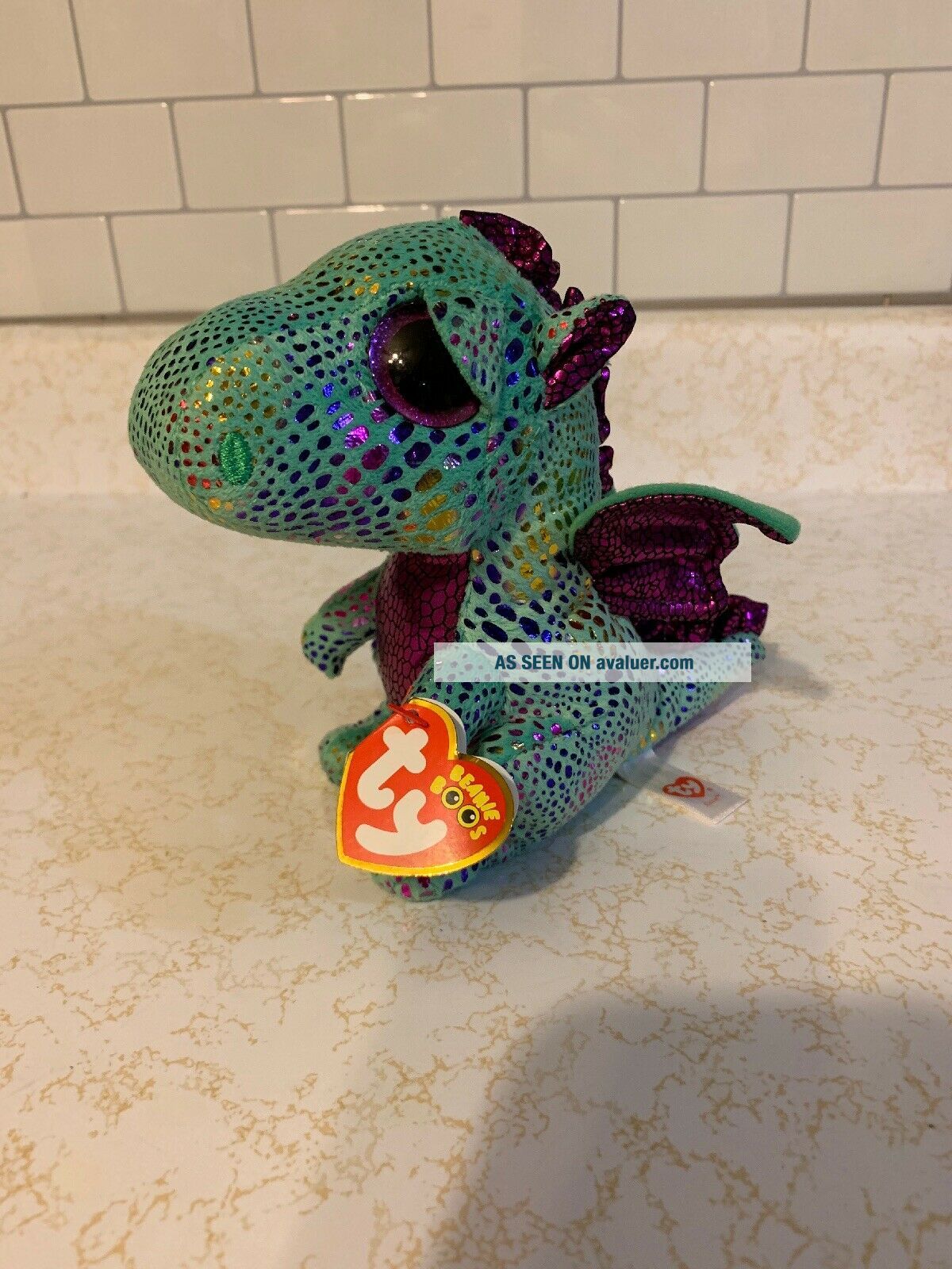 Ty Beanie Boos Cinder The Green Dragon Plush | #8806858
