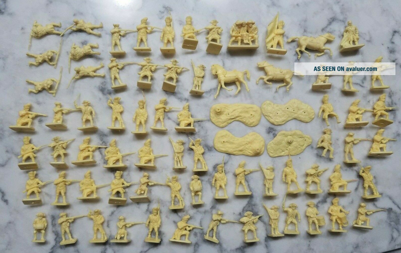 Vintage 1960s Airfix Revolutionary War Soldiers Horse 1/72 HO Scale ...