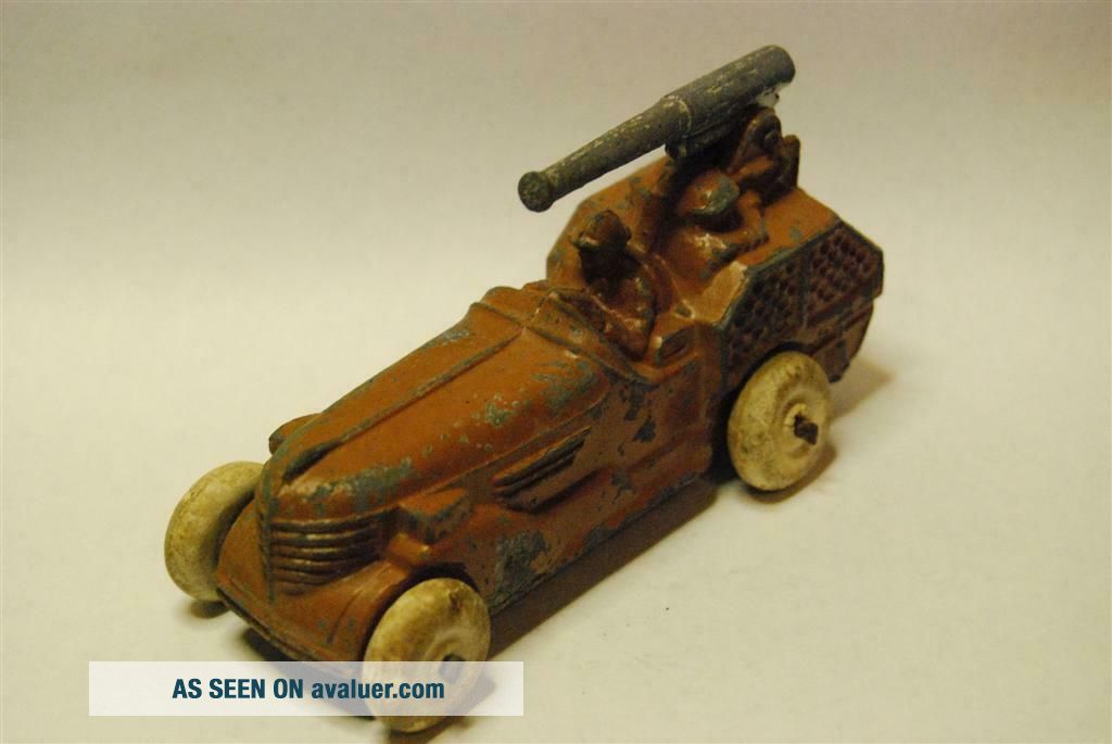 Barclay Manoil Vintage Lead Toy WW1 Era US Army Car With Cannon And ...