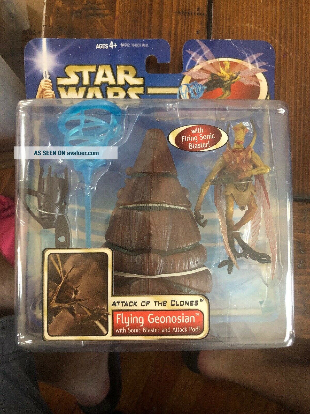 Star Wars Attack Of The Clones 3 3/4 " Deluxe Flying Geonosian W/Sonic ...