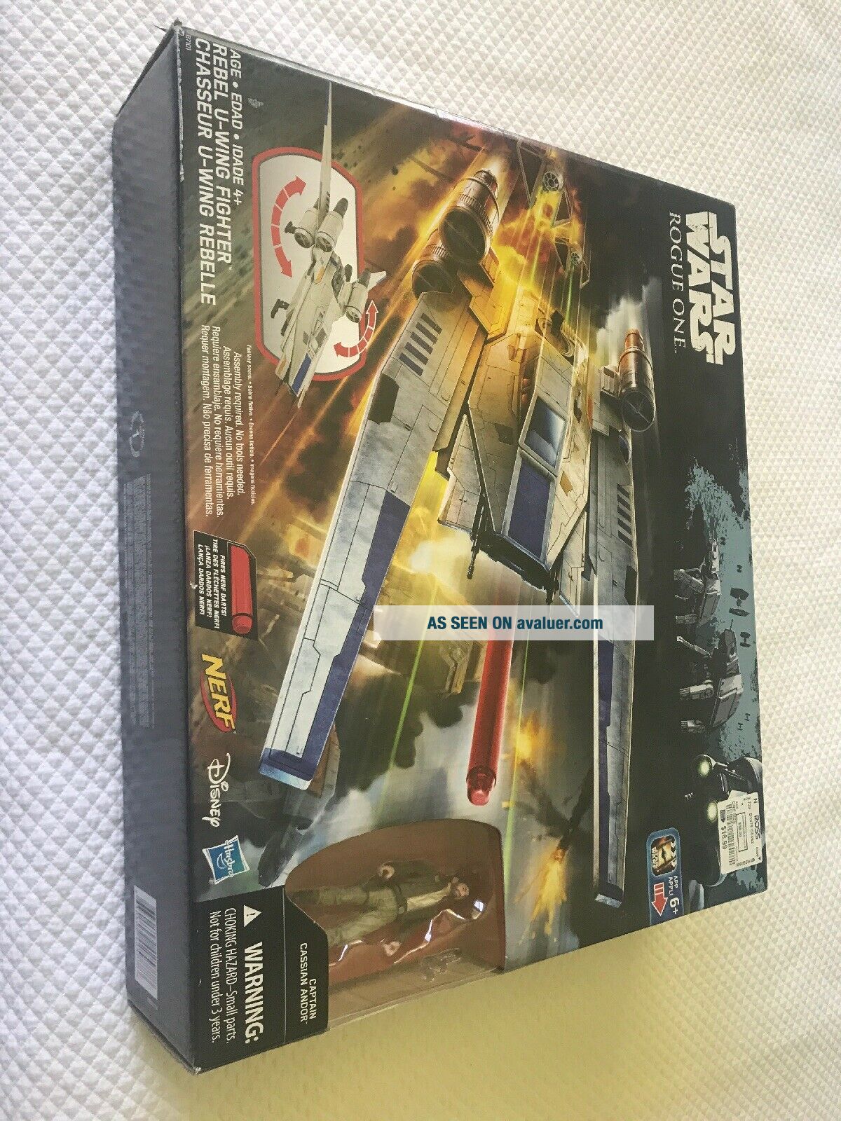 Rebel U Wing Fighter W/ Captain Cassian Andor Star Wars Rogue One Set ...