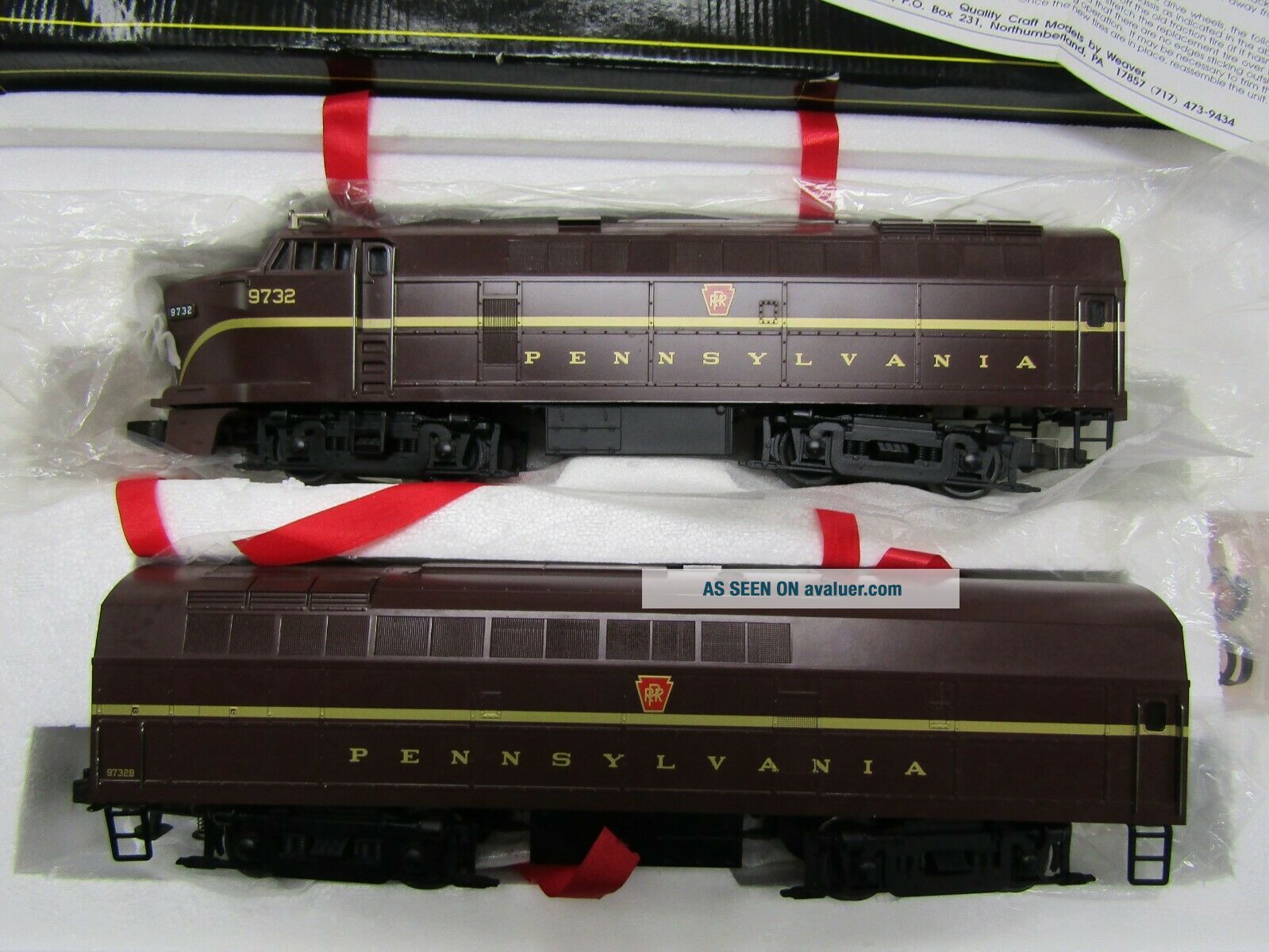 WEAVER MODELS PENNSYLVANIA SHARKNOSE A/B SET O GAUGE 3 RAIL ...