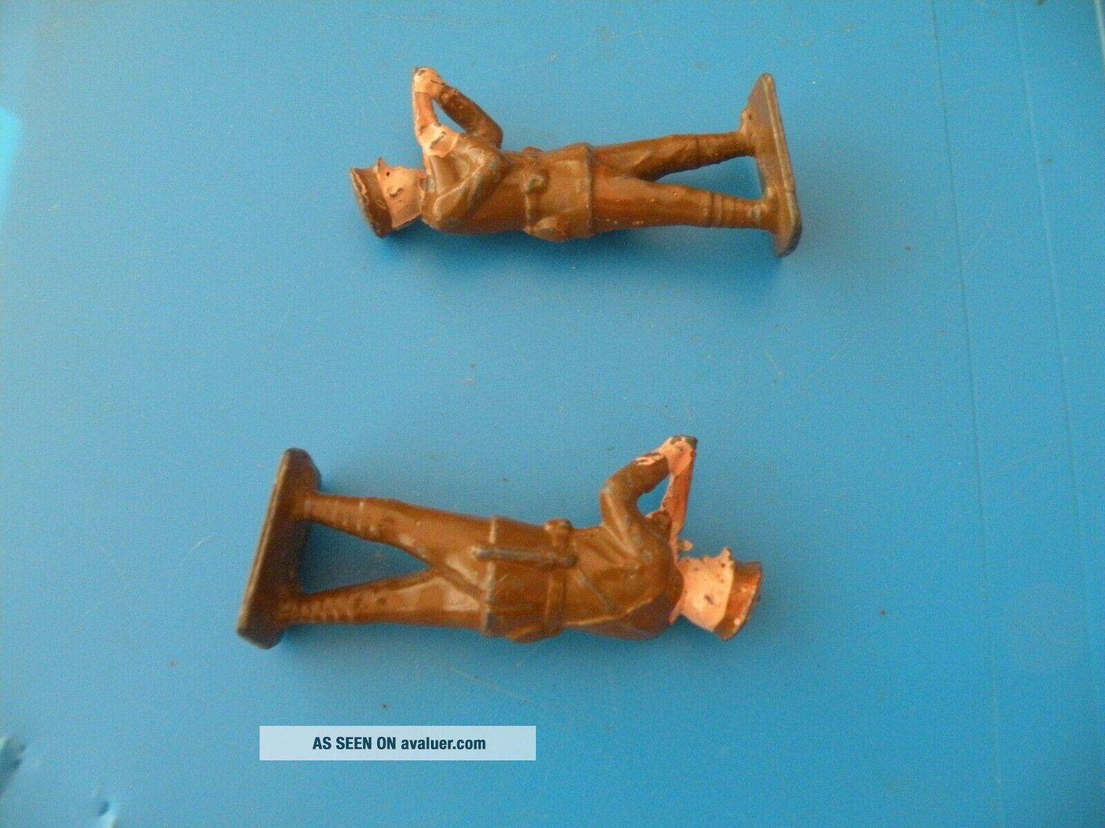 2 Army Soldiers Britains Aiming Rifles Soldier Toy Figure Metal F15 ...