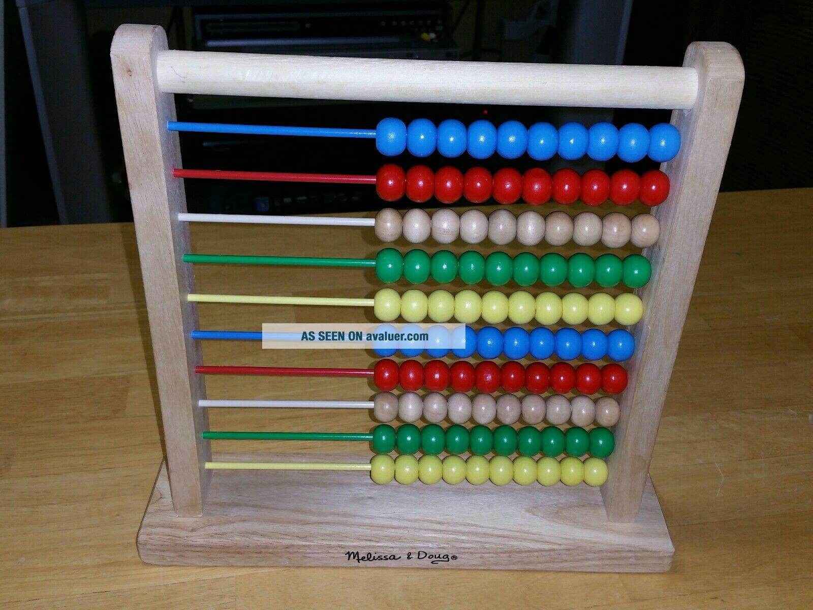 Melissa Doug Abacus 493 - Classic Wooden Educational Counting Toy With ...