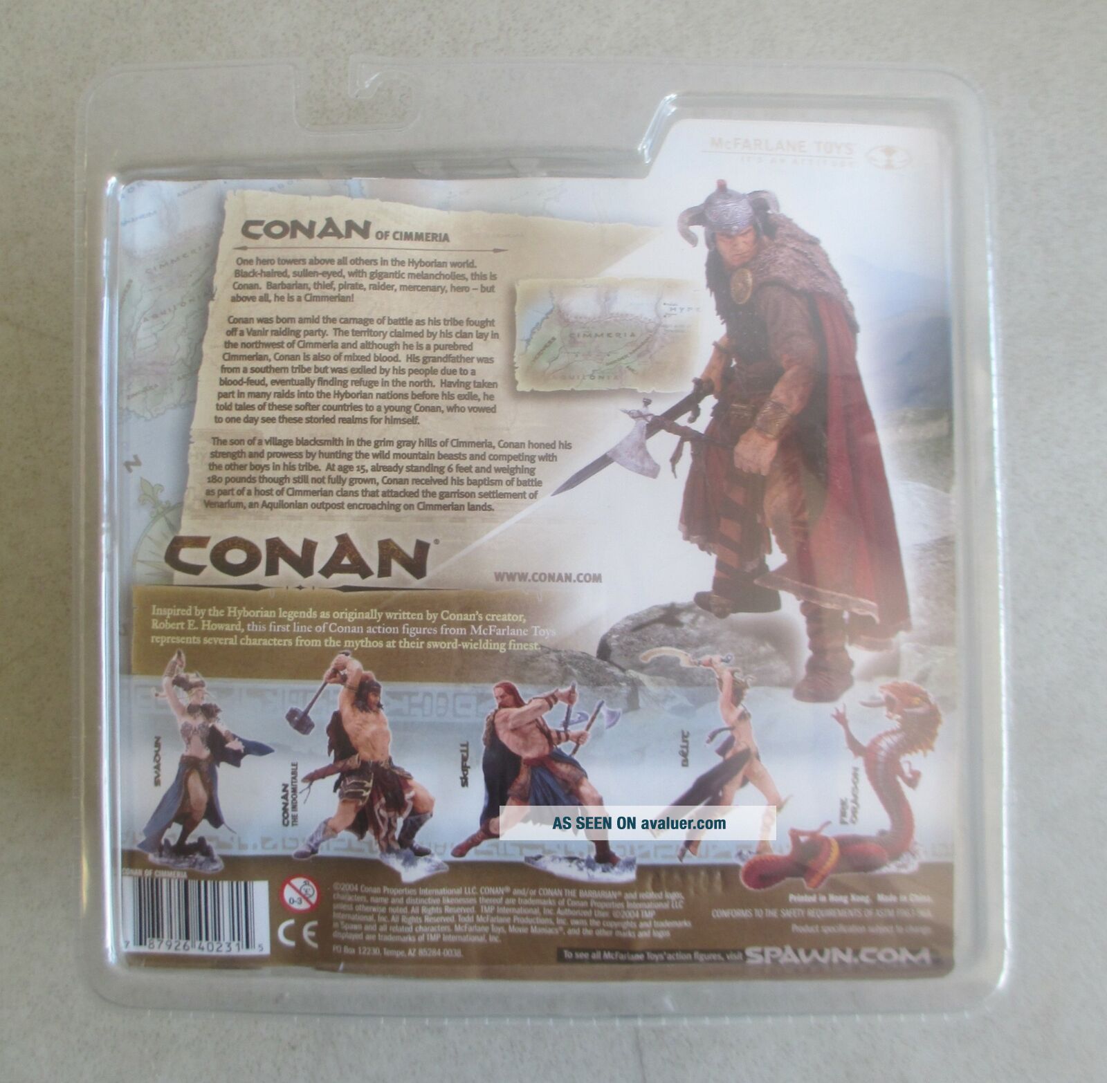 MIP 2004 MCFARLANE TOYS CONAN SERIES ONE CONAN OF CIMMERIA ACTION ...