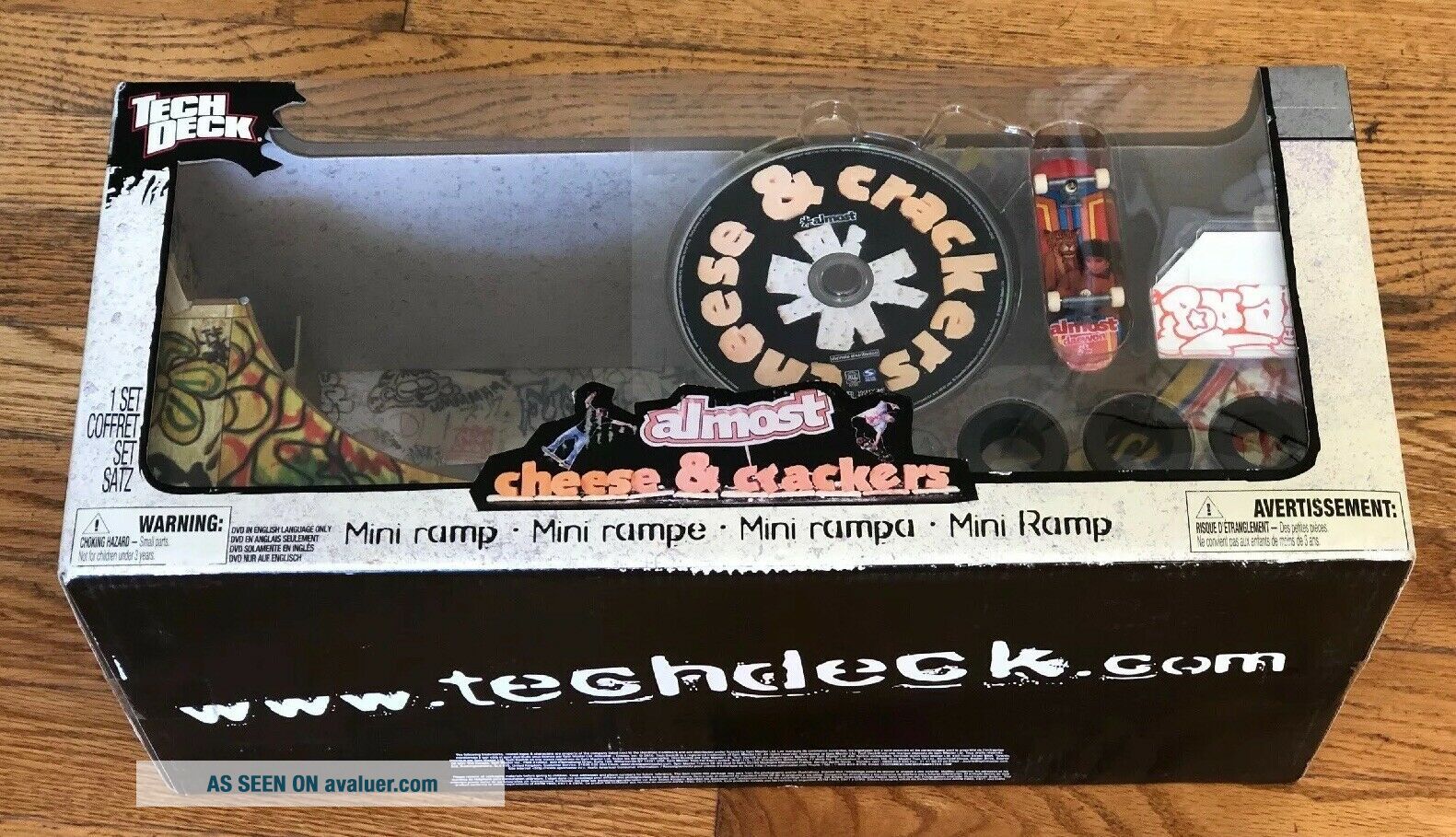 SPINMASTER TECH DECK ALMOST CHEESE AND CRACKERS SKATEBOARD RAMP BOX ...