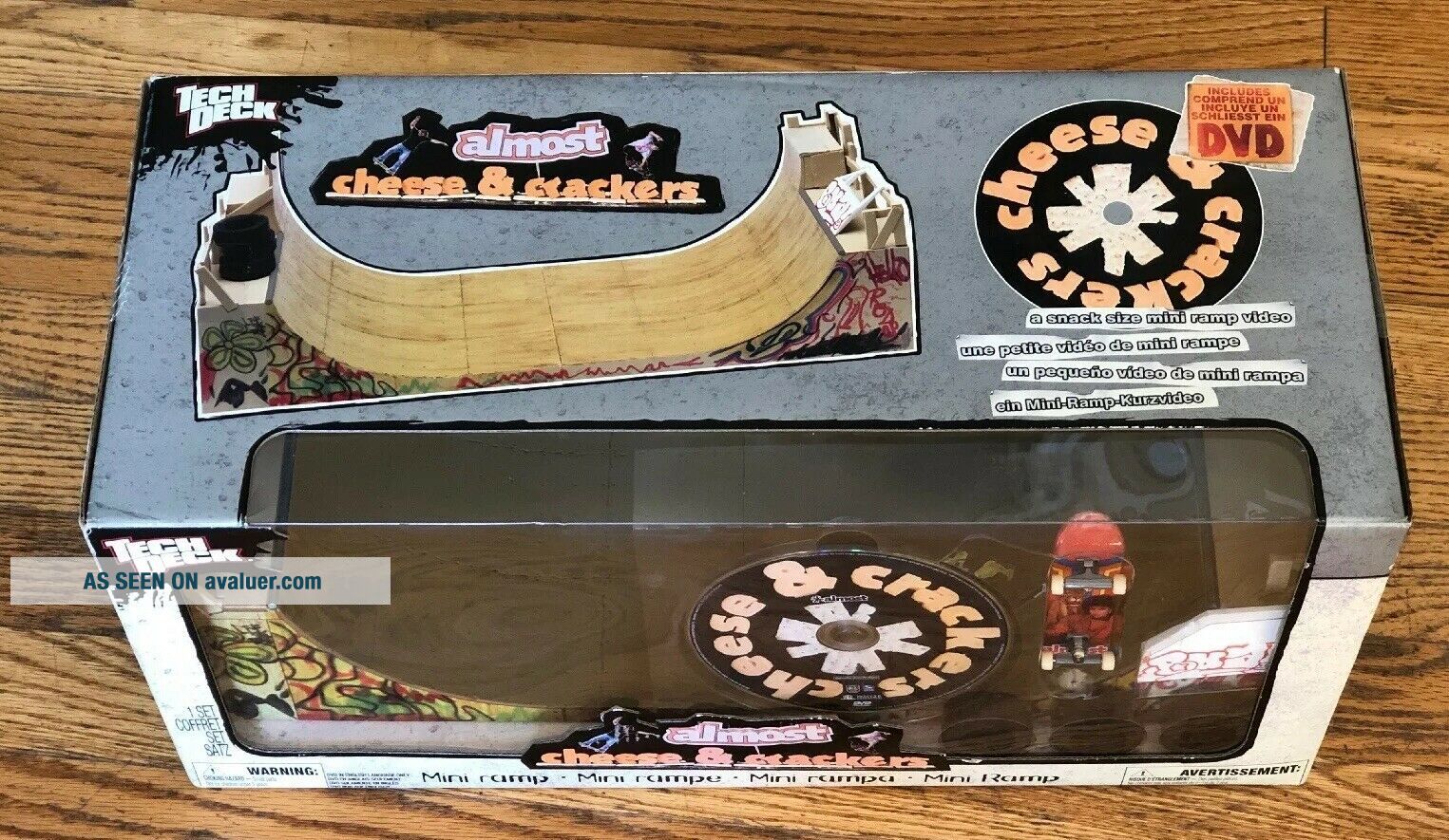 SPINMASTER TECH DECK ALMOST CHEESE AND CRACKERS SKATEBOARD RAMP BOX ...