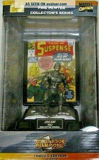 FINE PEWTER MARVEL COMICS IRON MAN 1963 NIB LE D | #8881541