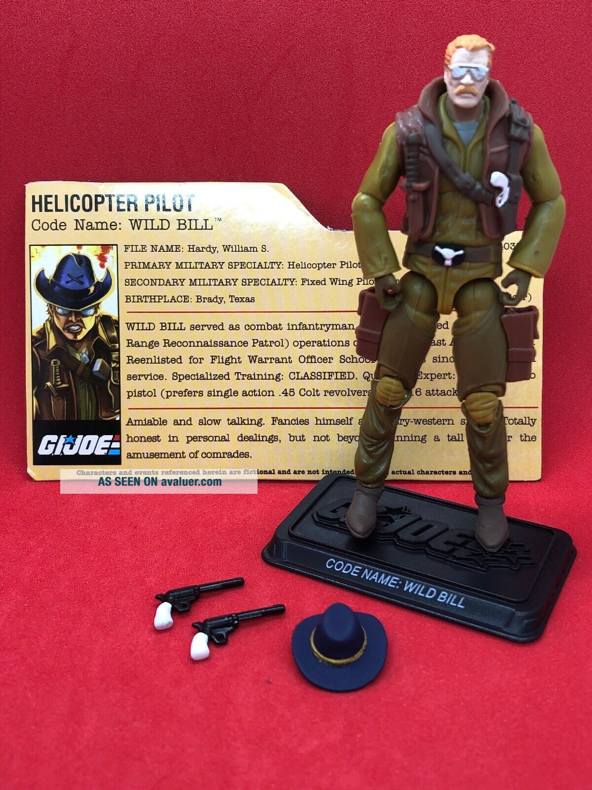 GI JOE 25th ANNIVERSARY WILD BILL HELICOPTER PILOT LOOSE COMPLETE ...