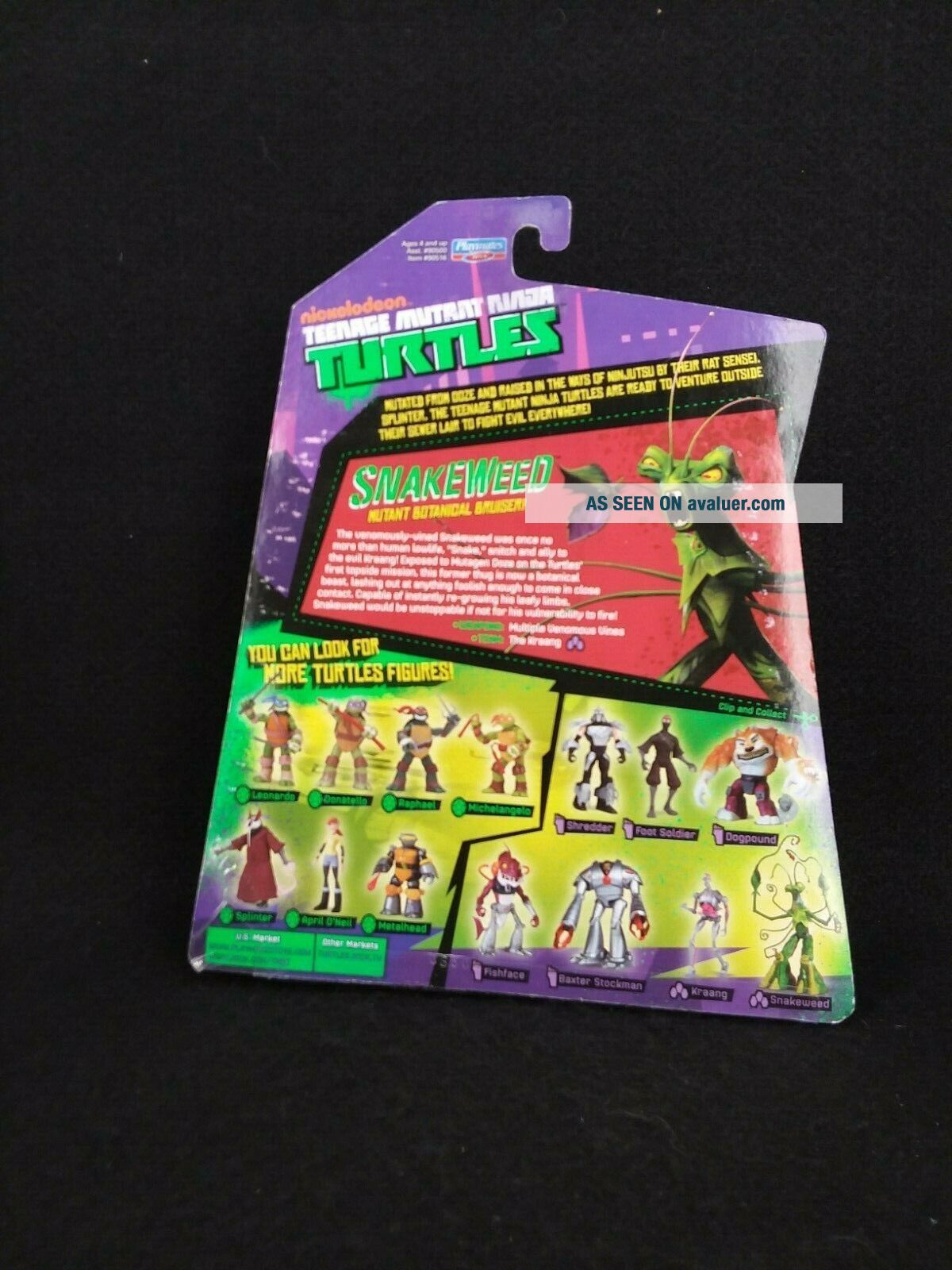Teenage Mutant Ninja Turtles Snakeweed Playmates MOSC TMNT Nickelodeon ...