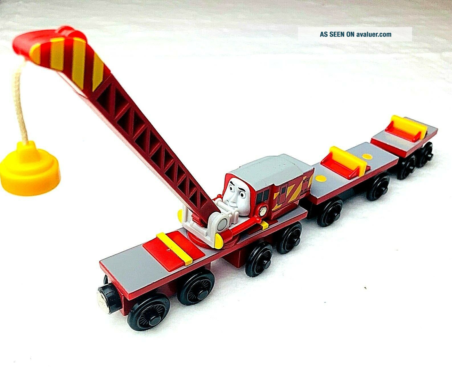 Thomas The Train Wooden Rocky The Crane With Front And Back Cars ...