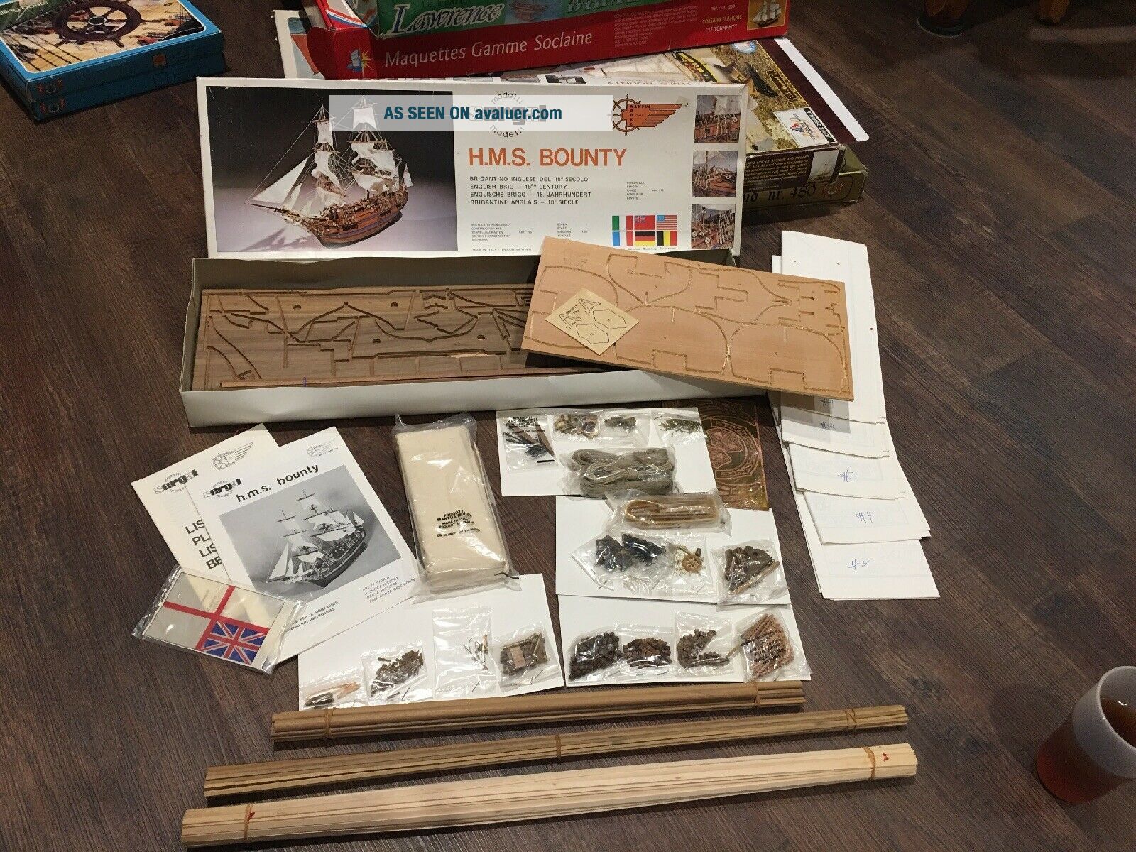 “HMS Bounty” Wood Ship Model - 1:60 By Sergal (Italy) | #8909060