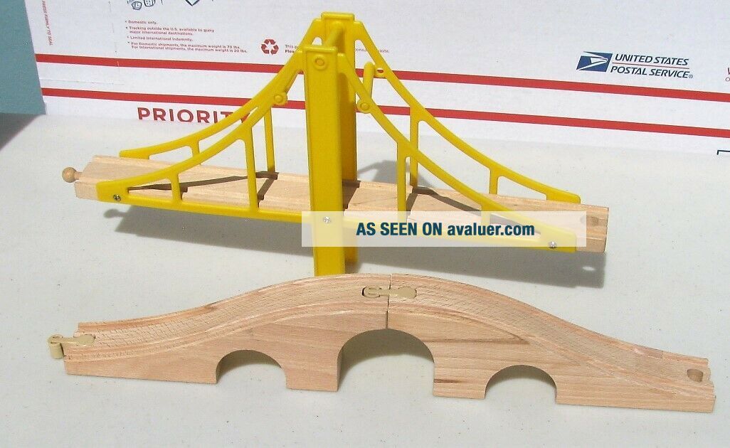 THOMAS BRIO WOODEN Train COMPATIBLE 3 PIECE 30 " BRIDGE Set Tunnel ...