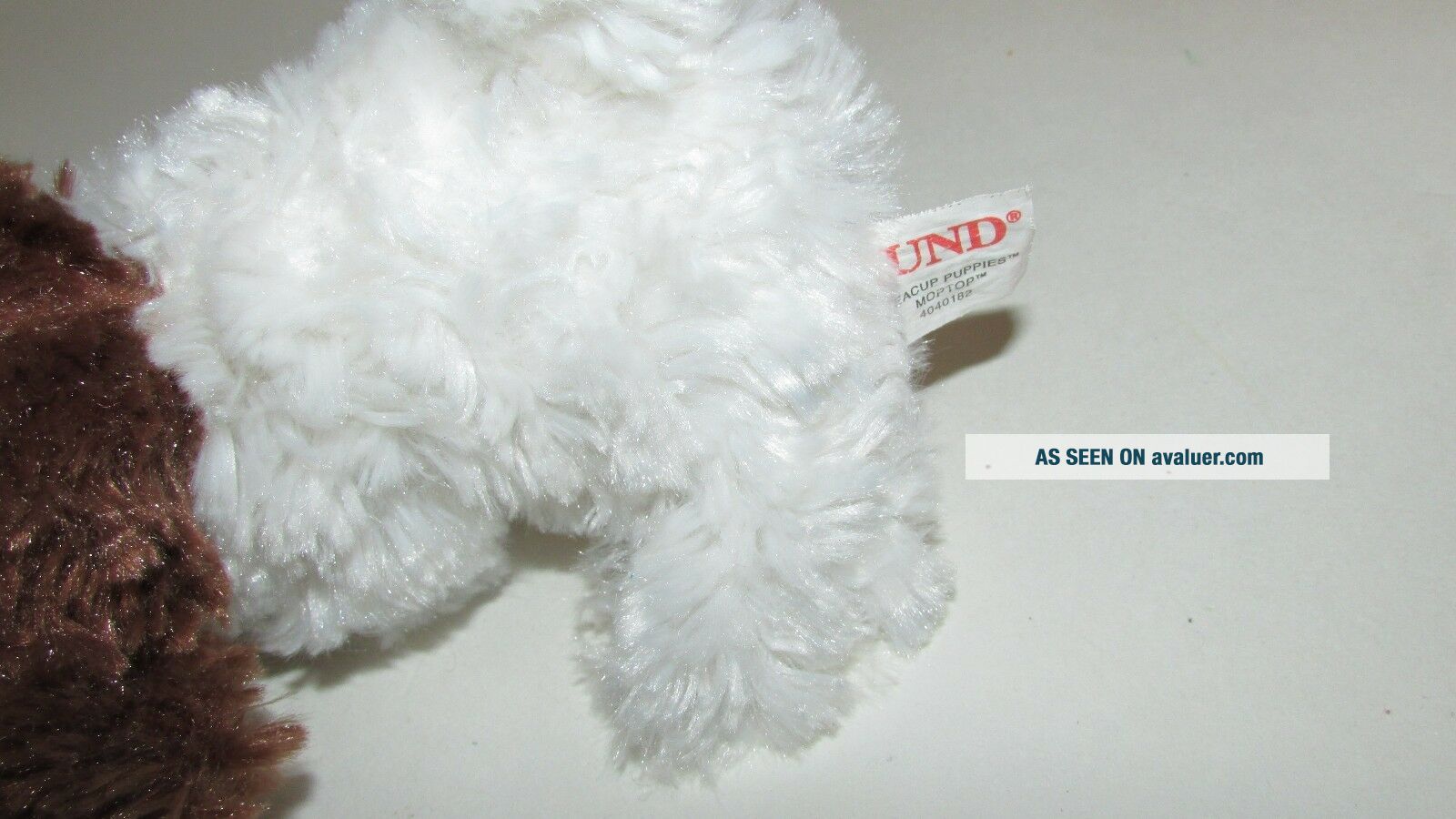 Gund Plush Teacup Puppies Moptop Small Mini Brown White Puppy Dog Shih ...