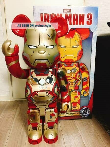 Medicom Marvel Avengers Iron Man 400 Mark XLII 42 Damage Be@rbrick ...