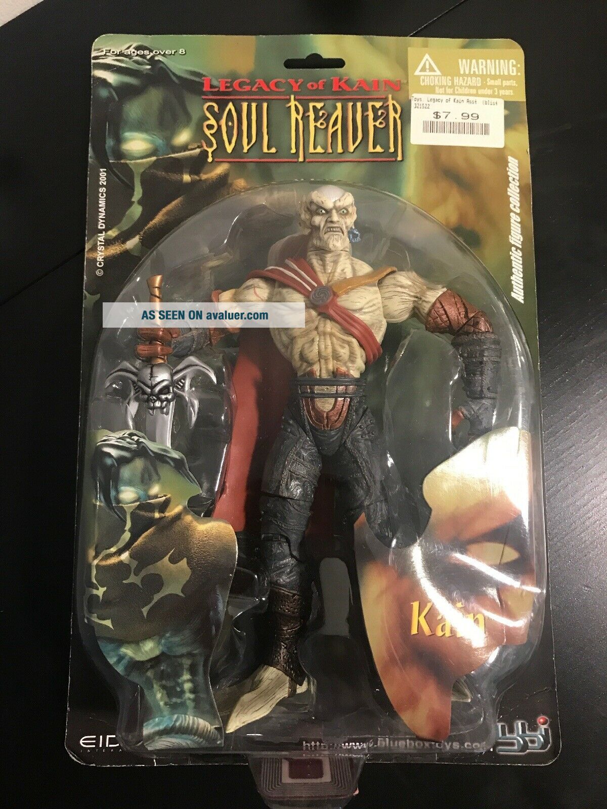 2001 Blue Box Toys Legacy Of Kain Soul Reaver KAIN Figure MOC | #8948855