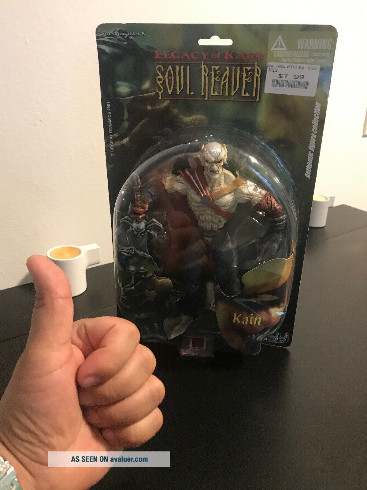 2001 Blue Box Toys Legacy Of Kain Soul Reaver KAIN Figure MOC | #8948855