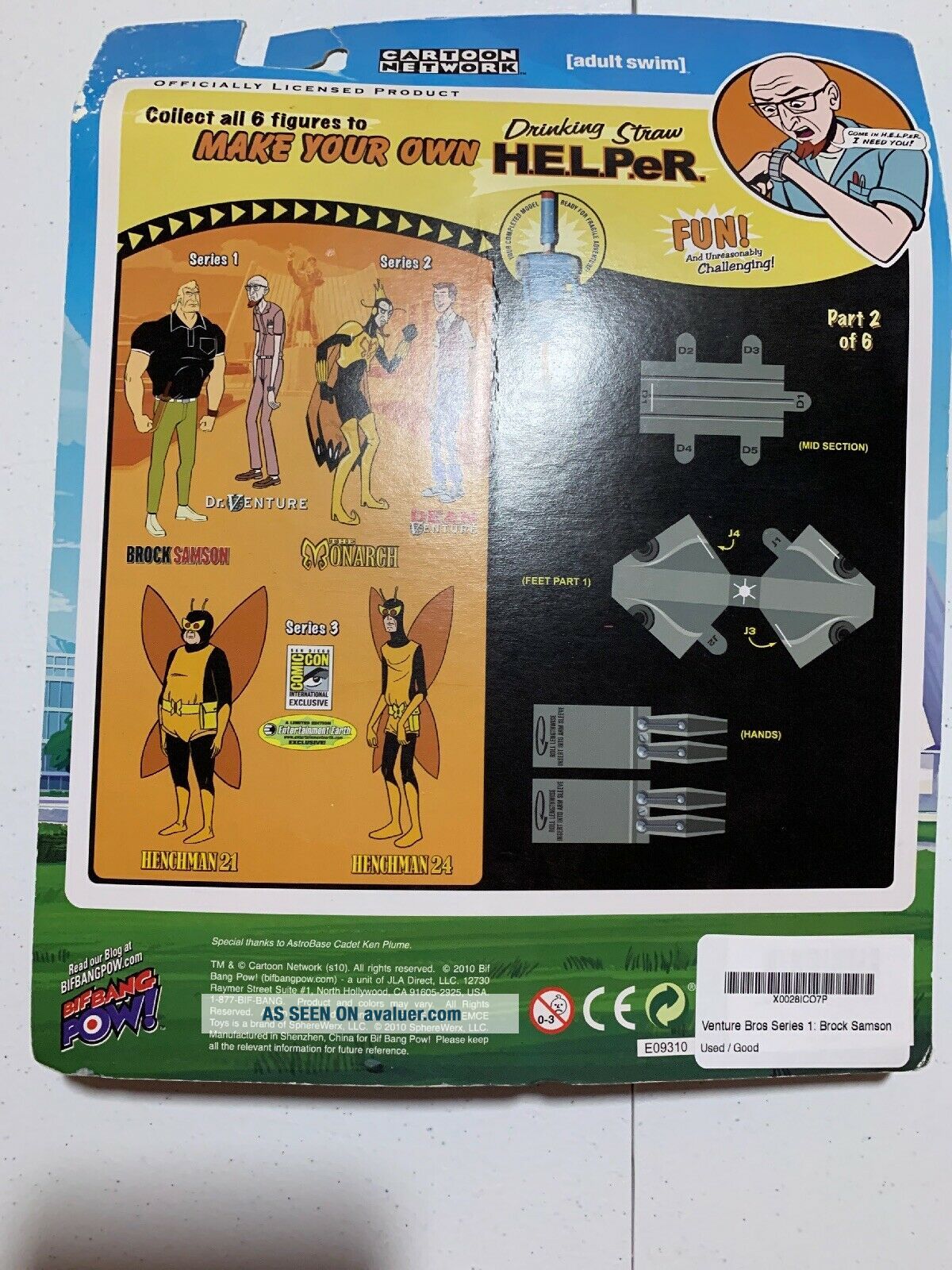 Venture Bros. Brock Samson Figure 2010 Bif Bang Pow In Package | #8950146