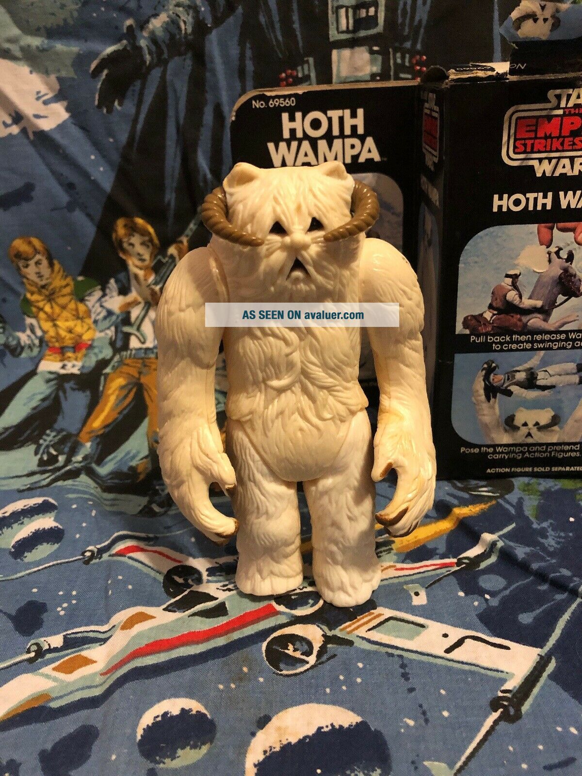 Vintage 1980 Kenner Star Wars ESB Hoth Wampa With Box | #8953249