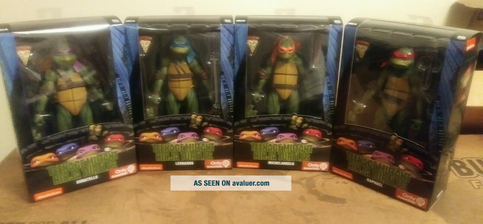NECA GameStop EX Teenage Mutant Ninja Turtles 1/12 Scale Set Of 4 ...
