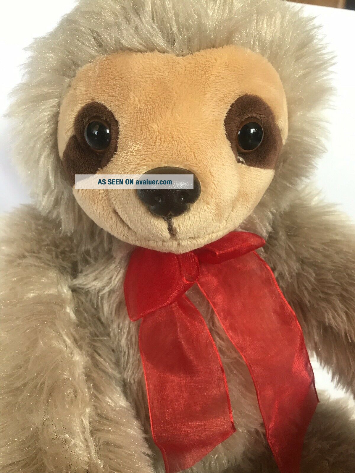 Hugging Sloth Plush Stuffed Animal Red Bow Tie | #8960166