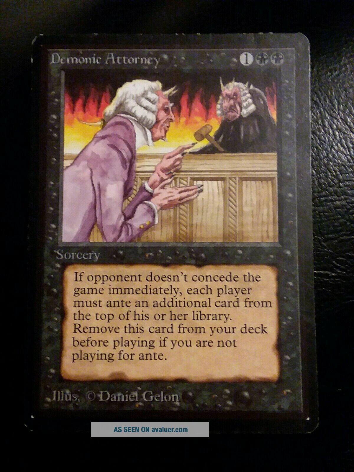MtG Magic The Gathering Beta Demonic Attorney | #8961046