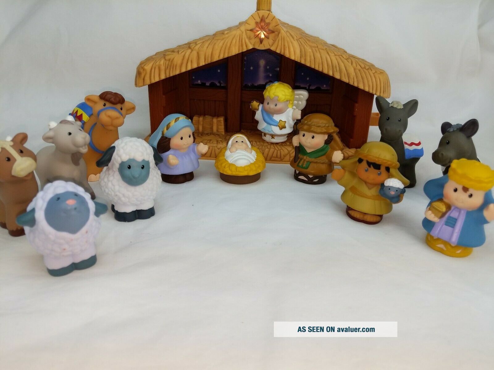 2002 Fisher Price Little People Christmas Nativity Set Music/Light ...