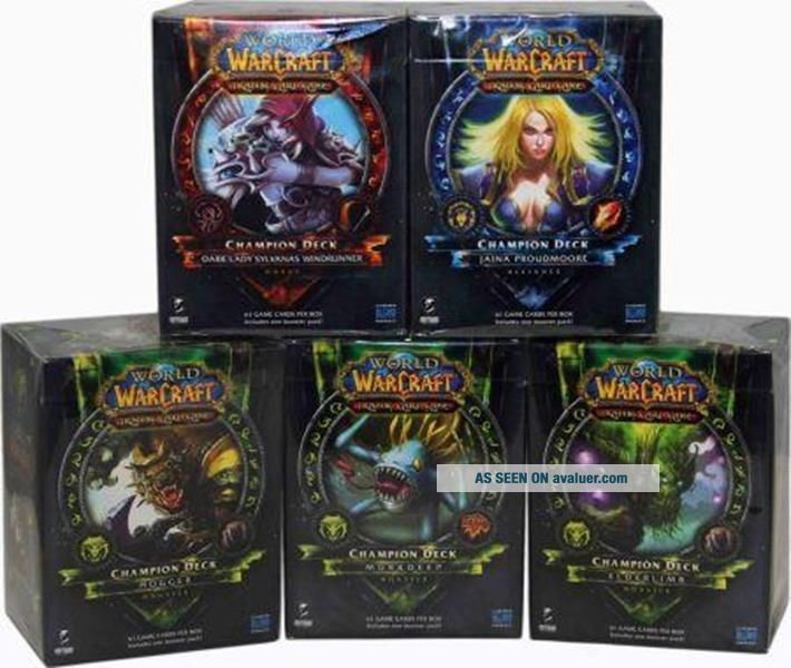 WORLD OF WARCRAFT WOW TCG : CHAMPION DECK SET OF ALL 5 | #8969260